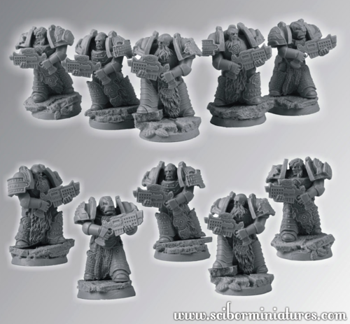 Scibor Monstrous Miniatures 28SF0040 Celtic Veteran Squad 5