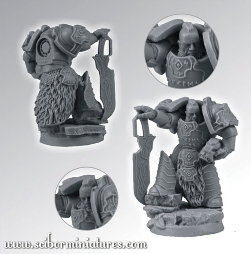 Scibor Monstrous Miniatures 28SF0033 Celtic SF Warrior #5