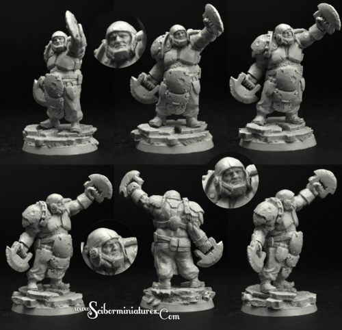 Scibor Monstrous Miniatures 28OF0002 Ogre Football Player #2