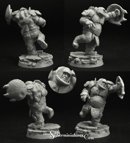Scibor Monstrous Miniatures 28OF0005 Ogre Football Player #5