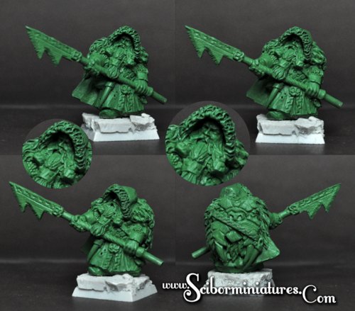Scibor Monstrous Miniatures 28FM0623 Walarus Warrior Dwarf #5