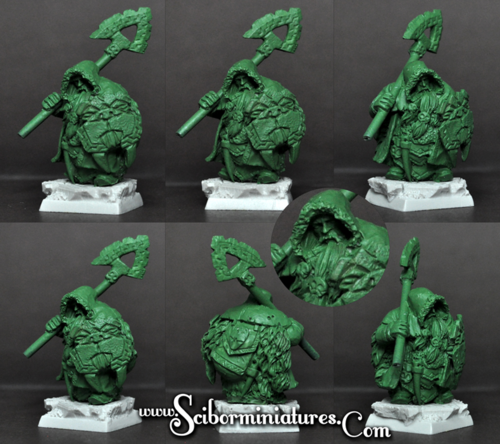 Scibor Monstrous Miniatures 28FM0621 Walarus Warrior Dwarf #7