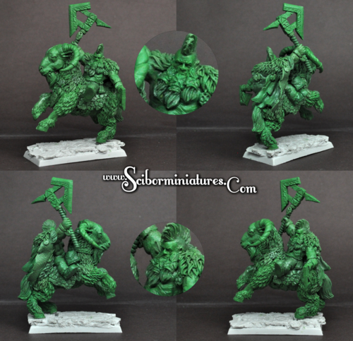 Scibor Monstrous Miniatures 28FM0613 Dwarf Wild Hunter on Ram