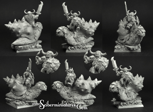 Scibor Monstrous Miniatures 28MA0081 Snail Rider #1