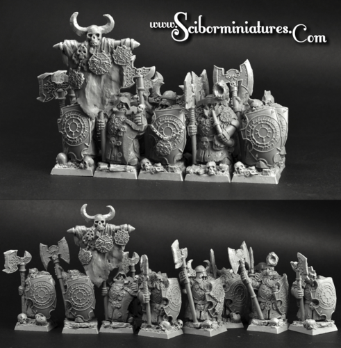 Scibor Monstrous Miniatures 28MA0084 Evil Dwarves Veterans 10 miniatures 10