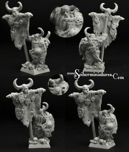 Scibor Monstrous Miniatures 28MA0074 Moscal Lord with Standard