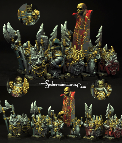 Scibor Monstrous Miniatures 28MA0057 Dark Guard Evil Dwarves 10 miniatures 10