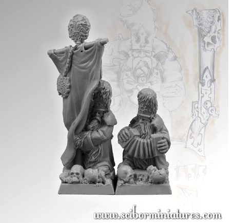 Scibor Monstrous Miniatures 28MA0044 Strielecs Standard and Accordion Set 2