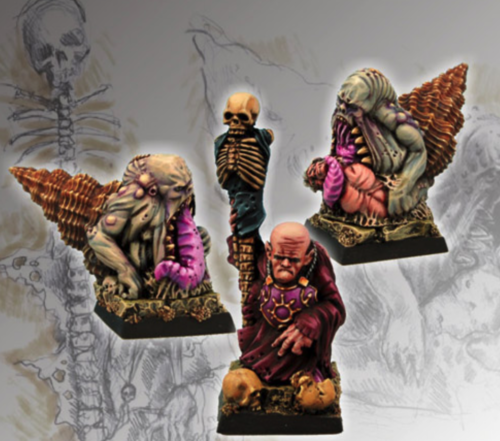 Scibor Monstrous Miniatures 28MA0010 Shaman and Mutant Snails 3