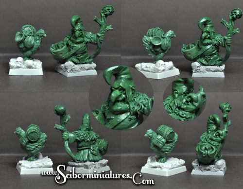 Scibor Monstrous Miniatures 28GB0036 Goblin Shaman #1