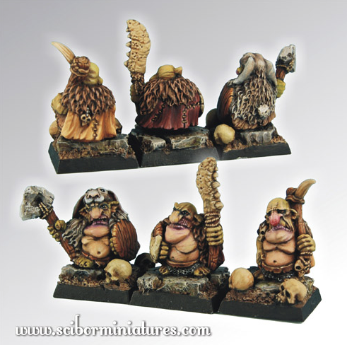Scibor Monstrous Miniatures 28GB0011 Goblin Warriors set #1 3