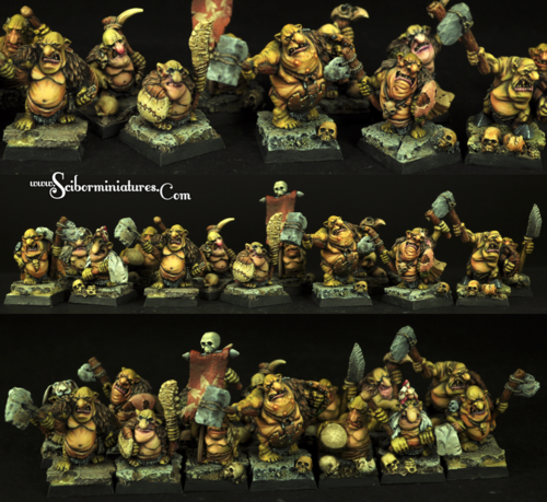 Scibor Monstrous Miniatures 28GB0019 Goblins Pack 14 miniatures 14