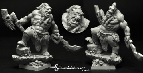 Scibor Monstrous Miniatures 28GB0020 Orc Chief