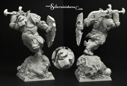 Scibor Monstrous Miniatures 28GB0021 Orc Chief #2