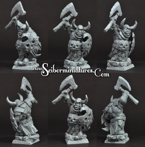 Scibor Monstrous Miniatures 28GB0026 Orc Warrior #2