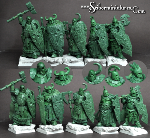 Scibor Monstrous Miniatures 28FM0600 Lords of Barbarians 5 miniatures set 5