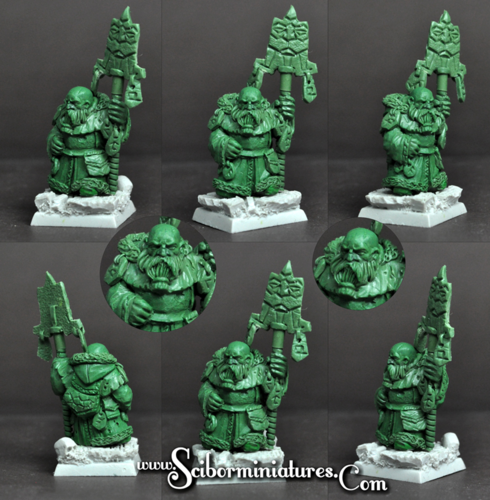 Scibor Monstrous Miniatures 28FM0605 Dwarf Wizard #5