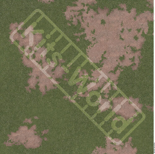 Kits World B144-493 Plain Grass (Worn) Diorama Self-Adhesive Matt Vinyl Model Airfield Base (225mm x 225mm)