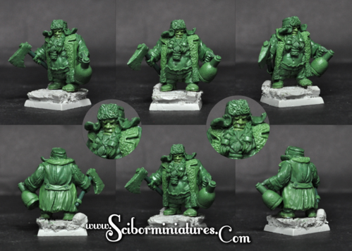Scibor Monstrous Miniatures 28FM0535 Dwarf Lumberjack