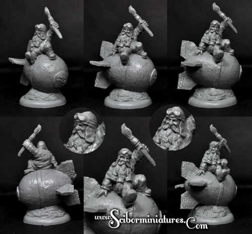 Scibor Monstrous Miniatures 28FM0541 Dwarven Easter Bomber