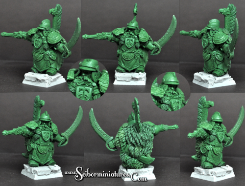 Scibor Monstrous Miniatures 28FM0582 Dwarf Winged Hussar #4