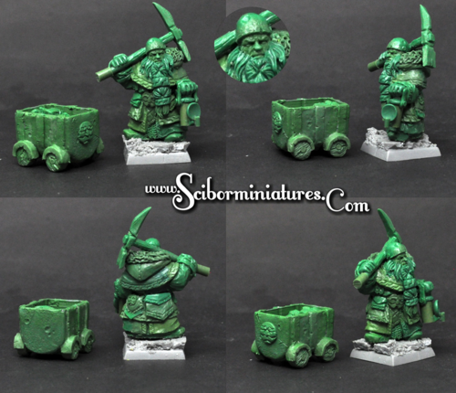 Scibor Monstrous Miniatures 28FM0482 Dwarf Miner Foreman