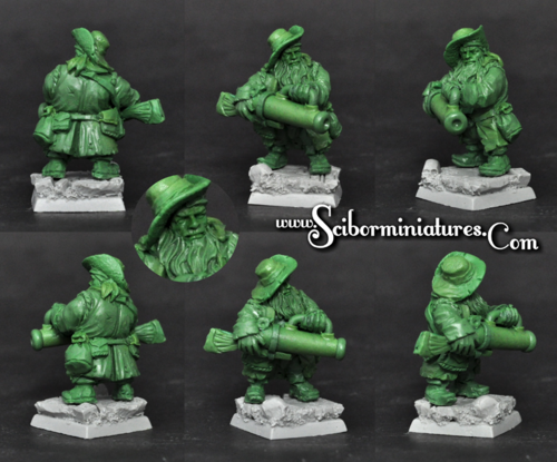 Scibor Monstrous Miniatures 28FM0485 Pirate Dwarf #10