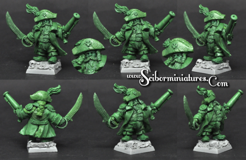 Scibor Monstrous Miniatures 28FM0486 Pirate Dwarf #11