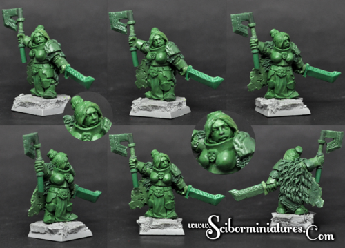 Scibor Monstrous Miniatures 28FM0491 Dwarf Female Dendrika