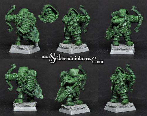 Scibor Monstrous Miniatures 28FM0511 Dwarf Hunter Bowman