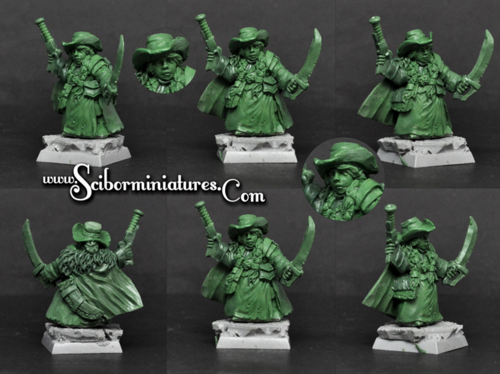 Scibor Monstrous Miniatures 28FM0514 Dwarven Pirate Girl #3