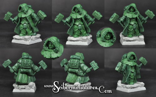 Scibor Monstrous Miniatures 28FM0523 Ice Stronghold Dwarf female #1