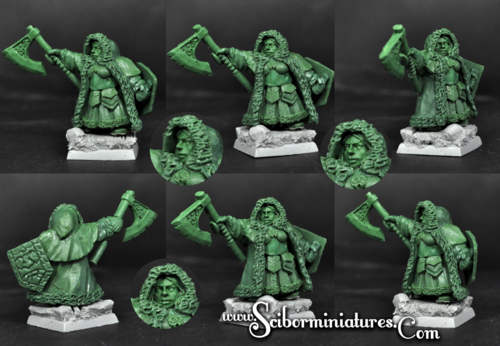 Scibor Monstrous Miniatures 28FM0525 Ice Stronghold Dwarf female #3
