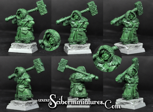 Scibor Monstrous Miniatures 28FM0528 Ice Stronghold Dwarf female #6