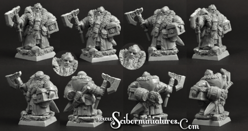 Scibor Monstrous Miniatures 28FM0393 Dwarf Wanderer #3
