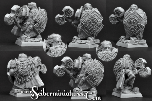 Scibor Monstrous Miniatures 28FM0399 Dwarf Lord Melgrim