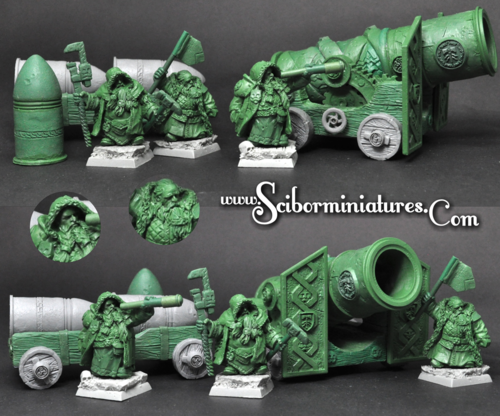 Scibor Monstrous Miniatures 28FM0415 Dwarven Giant Cannon