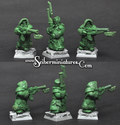 Scibor Monstrous Miniatures 28FM0442 Dwarven Hunters Standing 3 Miniatures 3
