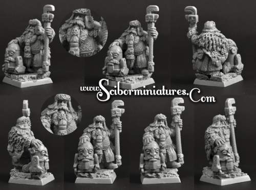 Scibor Monstrous Miniatures 28FM0392 Dwarf Engineer #3