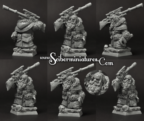 Scibor Monstrous Miniatures 28FM0387 Dwarf Sniper Fardor