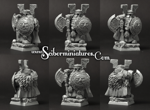 Scibor Monstrous Miniatures 28FM0385 Dwarf Lord Beradin