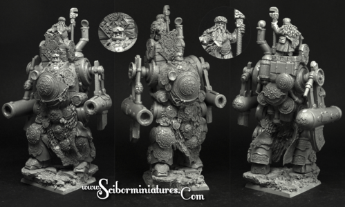 Scibor Monstrous Miniatures 28FM0374 Dwarven Artillery Golem