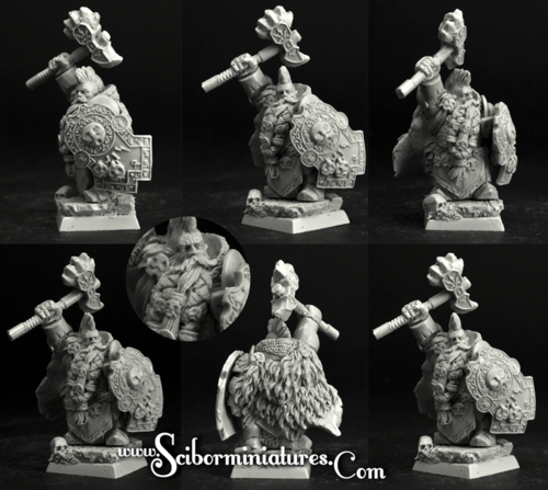 Scibor Monstrous Miniatures 28FM0372 Dwarf Lord Steelbane