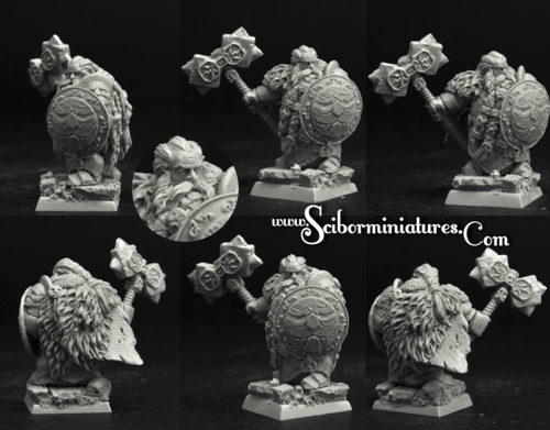 Scibor Monstrous Miniatures 28FM0371 Dwarf Lord Jorner