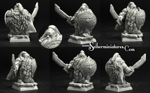 Scibor Monstrous Miniatures 28FM0369 Dwarf Lord Elram