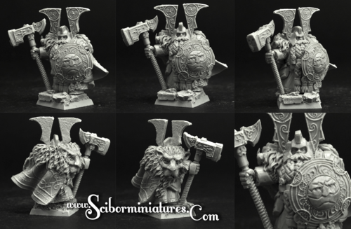 Scibor Monstrous Miniatures 28FM0368 Dwarf Lord Brotmir