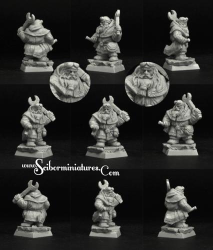 Scibor Monstrous Miniatures 28FM0263 Dwarf Engineer #1
