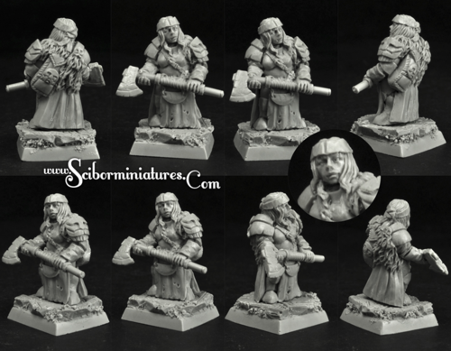 Scibor Monstrous Miniatures 28FM0269 Dwarf Female Kardish