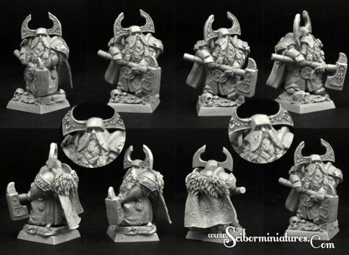 Scibor Monstrous Miniatures 28FM0271 Dwarf Lord Thaldar