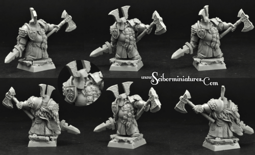Scibor Monstrous Miniatures 28FM0273 Dwarf Lord Molrik
